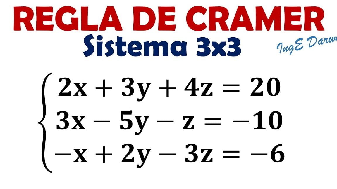 Método Cramer: Resolución De Sistemas De Ecuaciones Paso A Paso